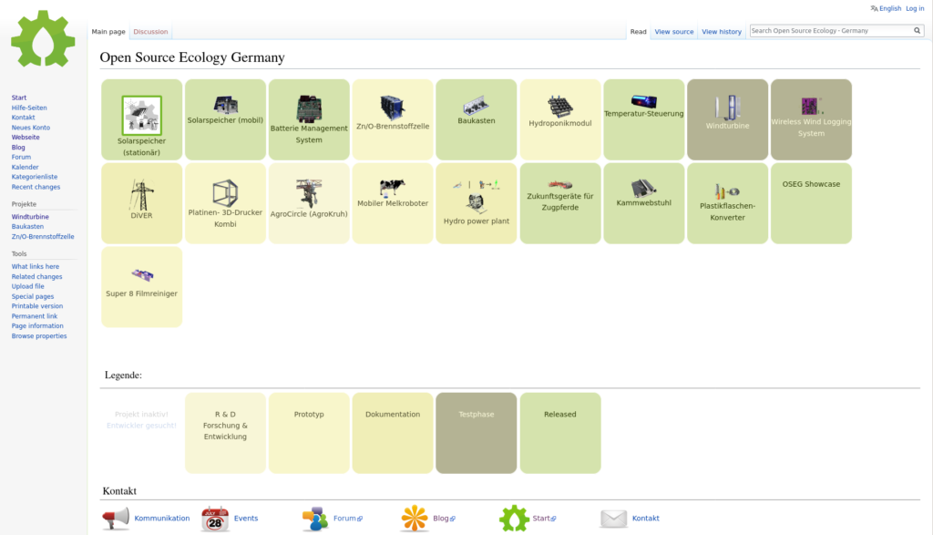 Open Source Ecology Germany – Trade-Free Directory