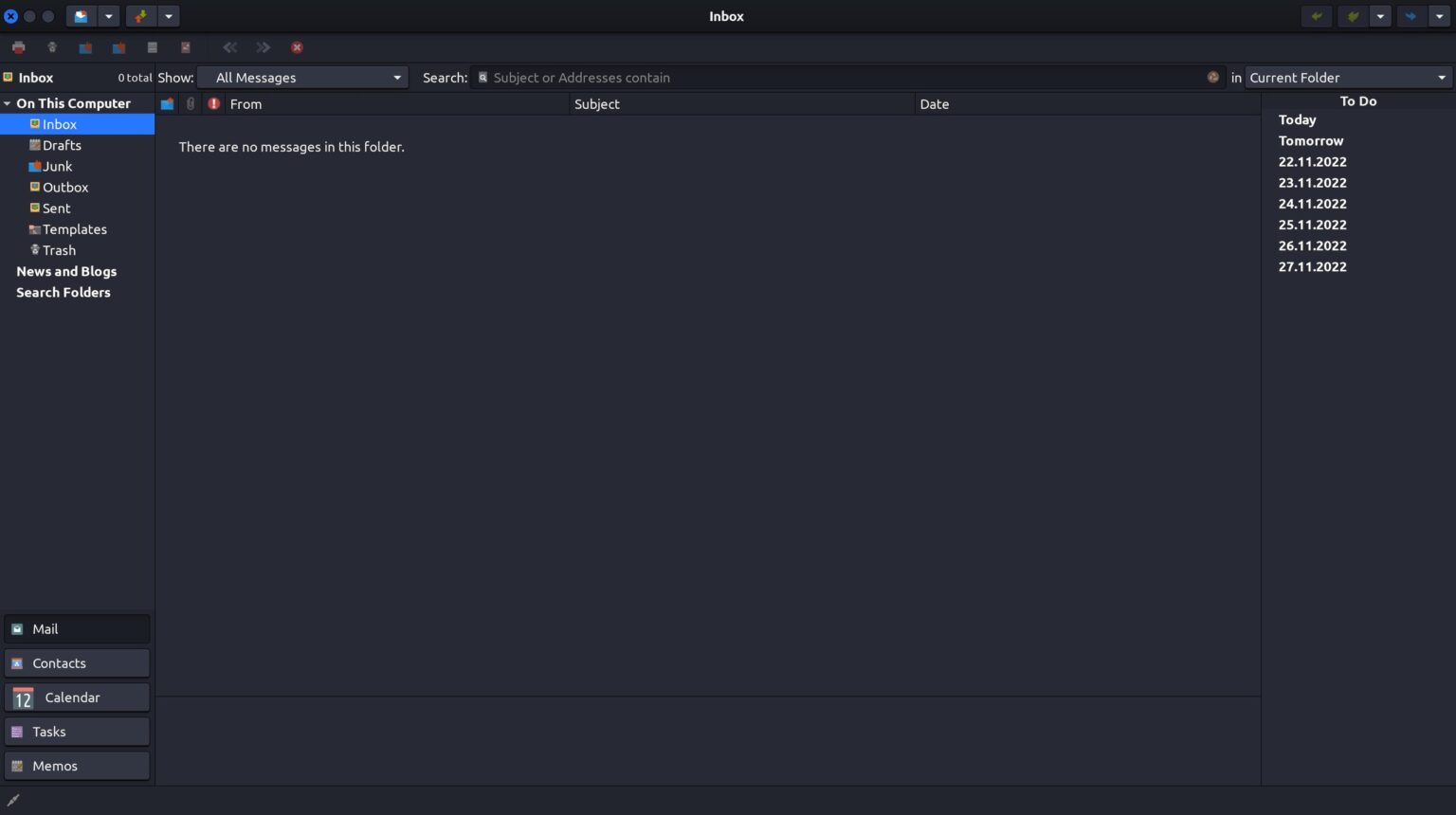 GNOME Evolution – Trade-Free Directory